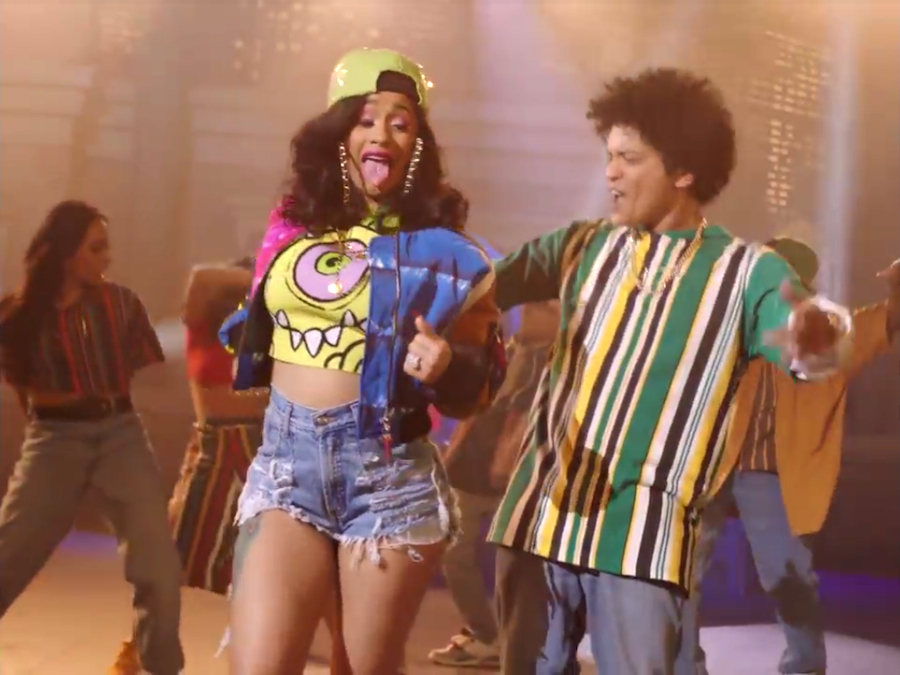 Young Hollywood | Bruno Mars & Cardi B Channel Their Inner '90s Kid For ...